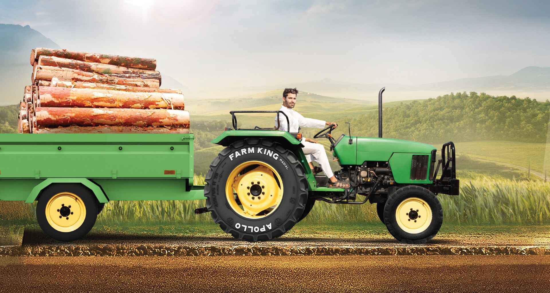 Find Tyres for Tractors, Harvesters & Trailers | Apollo Tyres